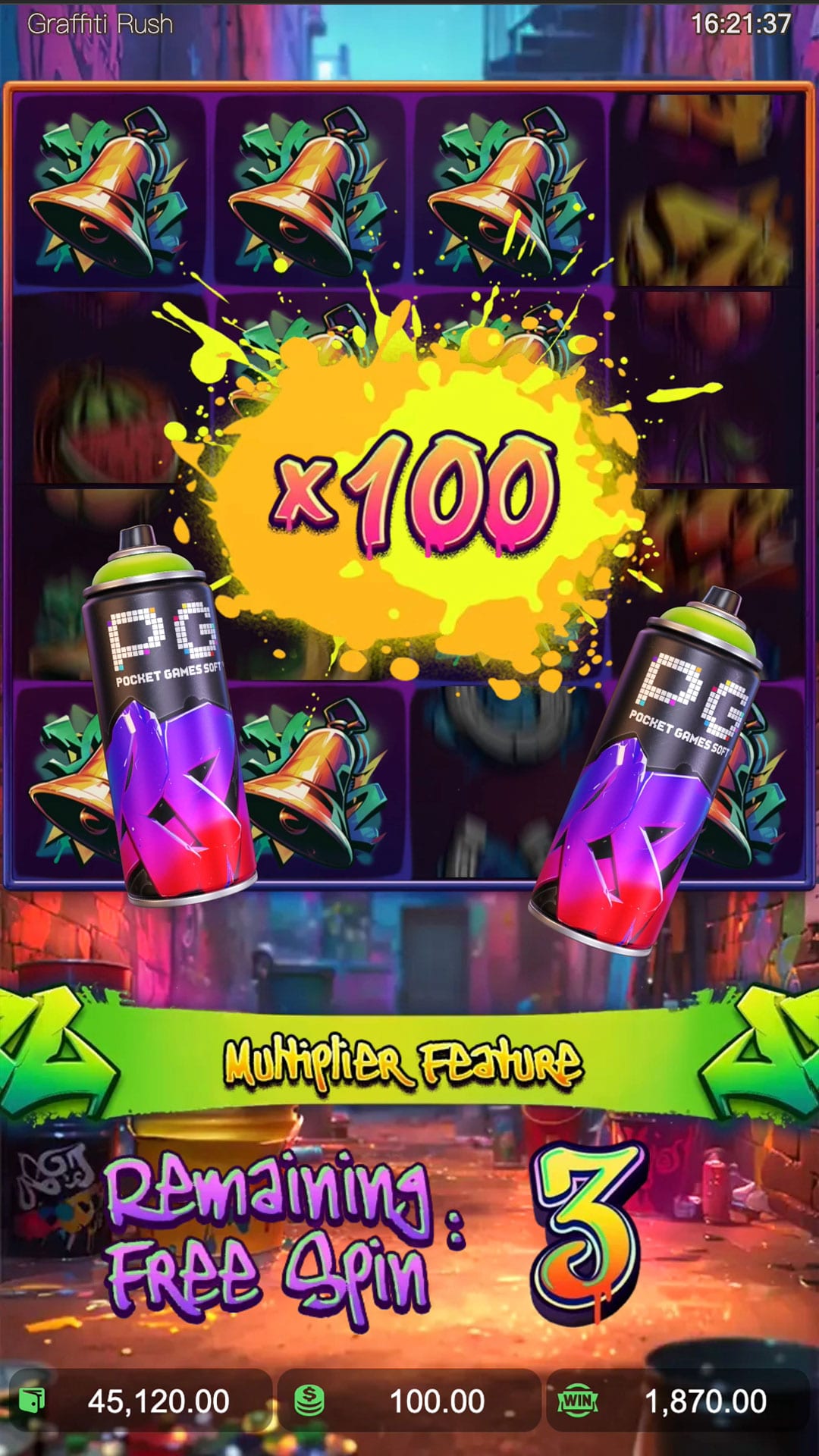 Graffiti Rush กราฟิตีด่วน เกมใหม่พีจีสล็อต ทดลองเล่นฟรี PGSLOT